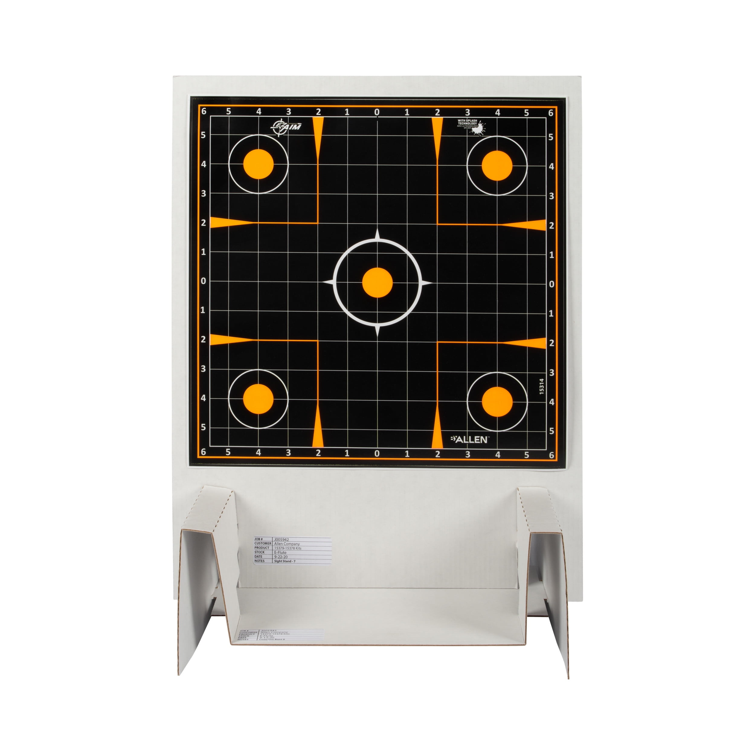 Ez Aim Adhesive Splash Reactive Paper Shooting Targets Kit & Target ...