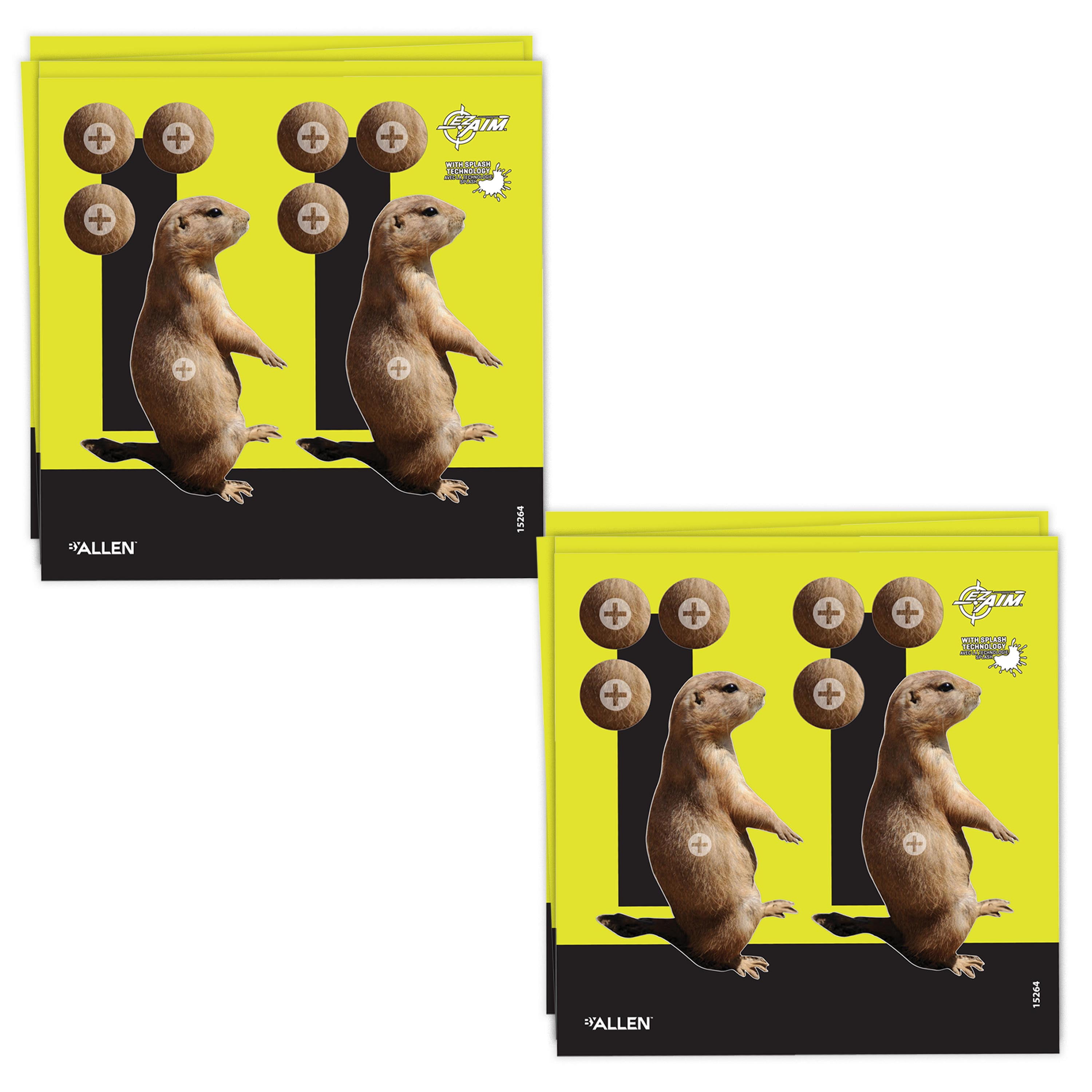 Ez Aim Splash Reactive Paper Shooting Targets, Prairie Dog Target, 8" x ...