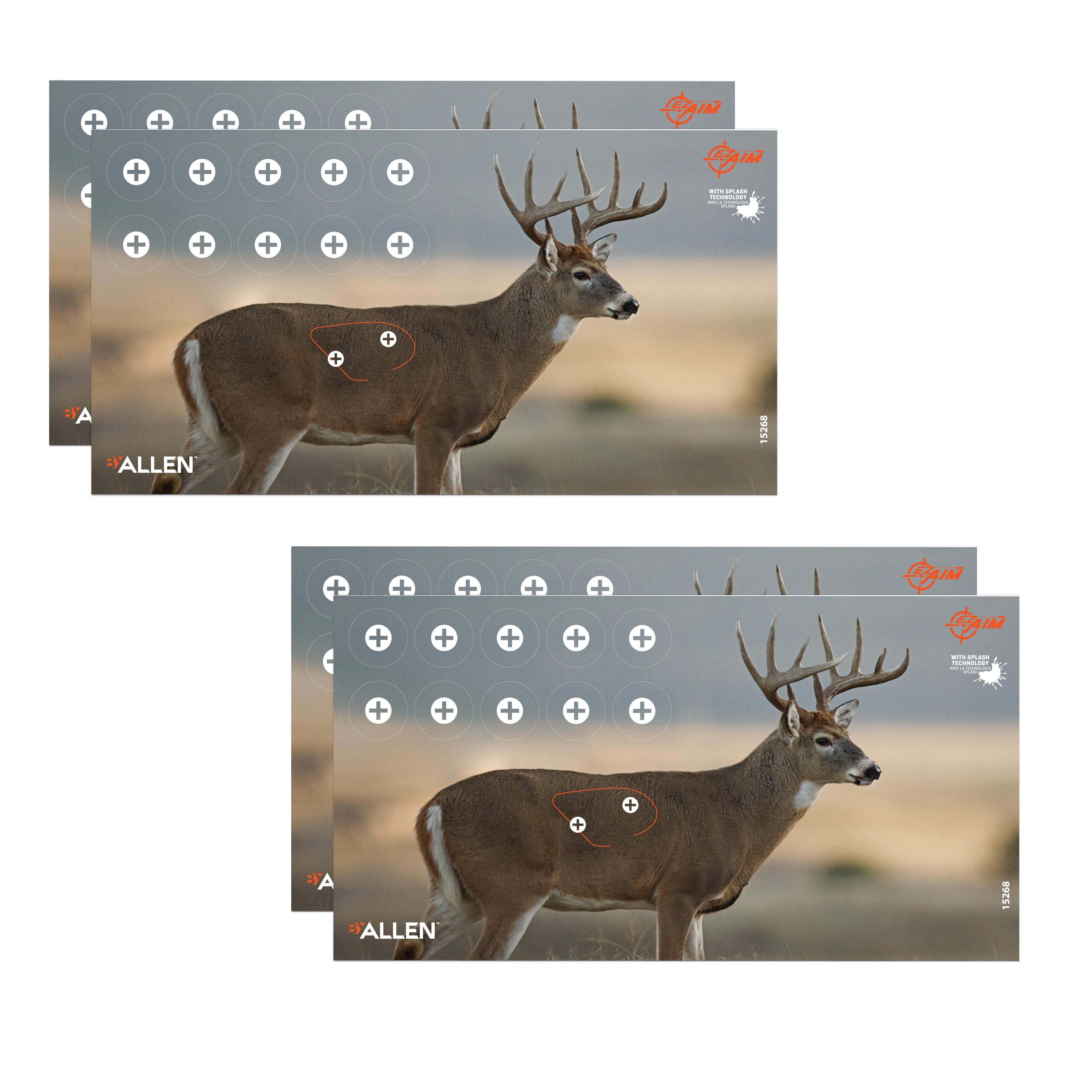 Ez Aim Splash Reactive Paper Shooting Targets by Allen Company ...