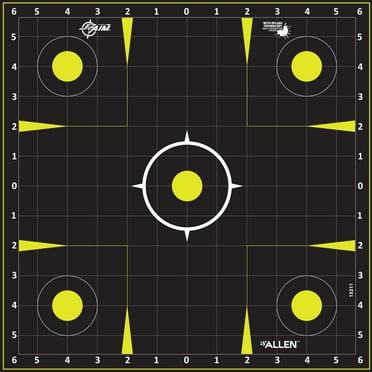 Ez Aim Adhesive Splash Reactive Paper Shooting Targets, 8" Square ...