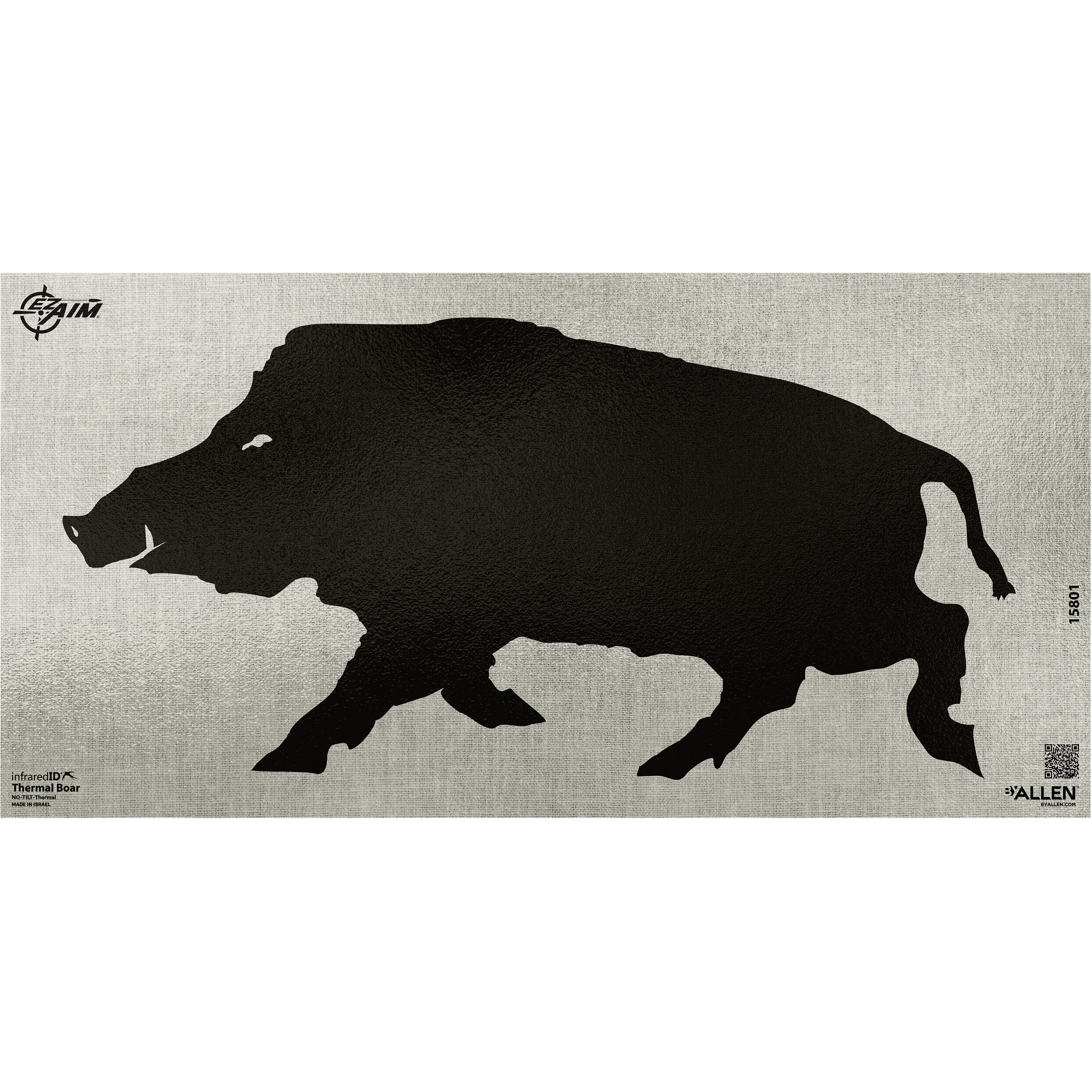 Ez Aim Thermal ID Boar Paper Target, 24" x 12," Gray - Walmart.com