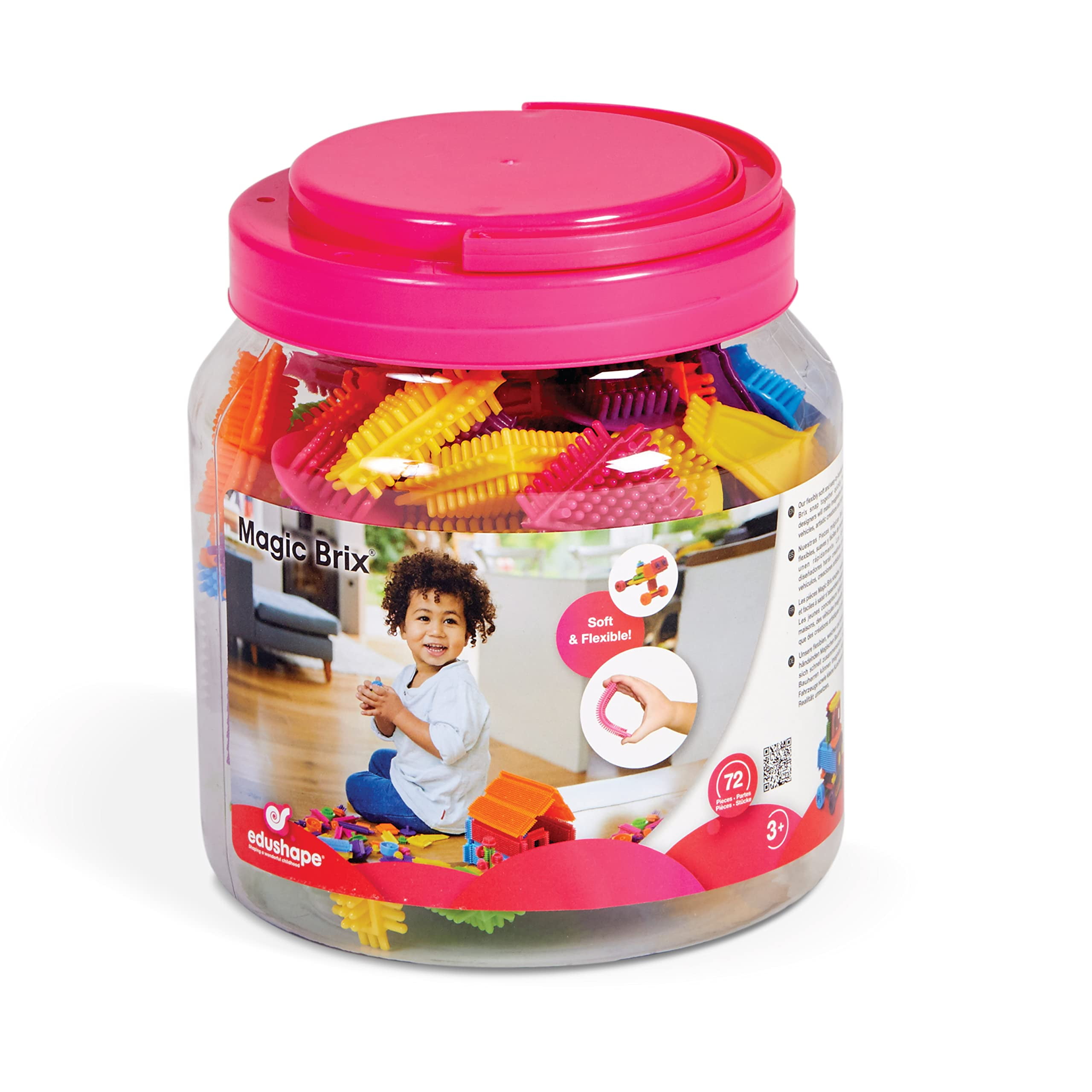 Edushape Magic Brix Building Set, 72 Piece - Walmart.com