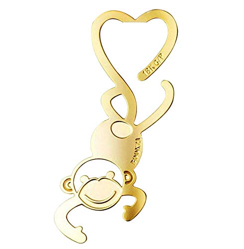 Ez Life 18K Gold Plated Metal Filigree Bookmark - Monkey - Walmart.com