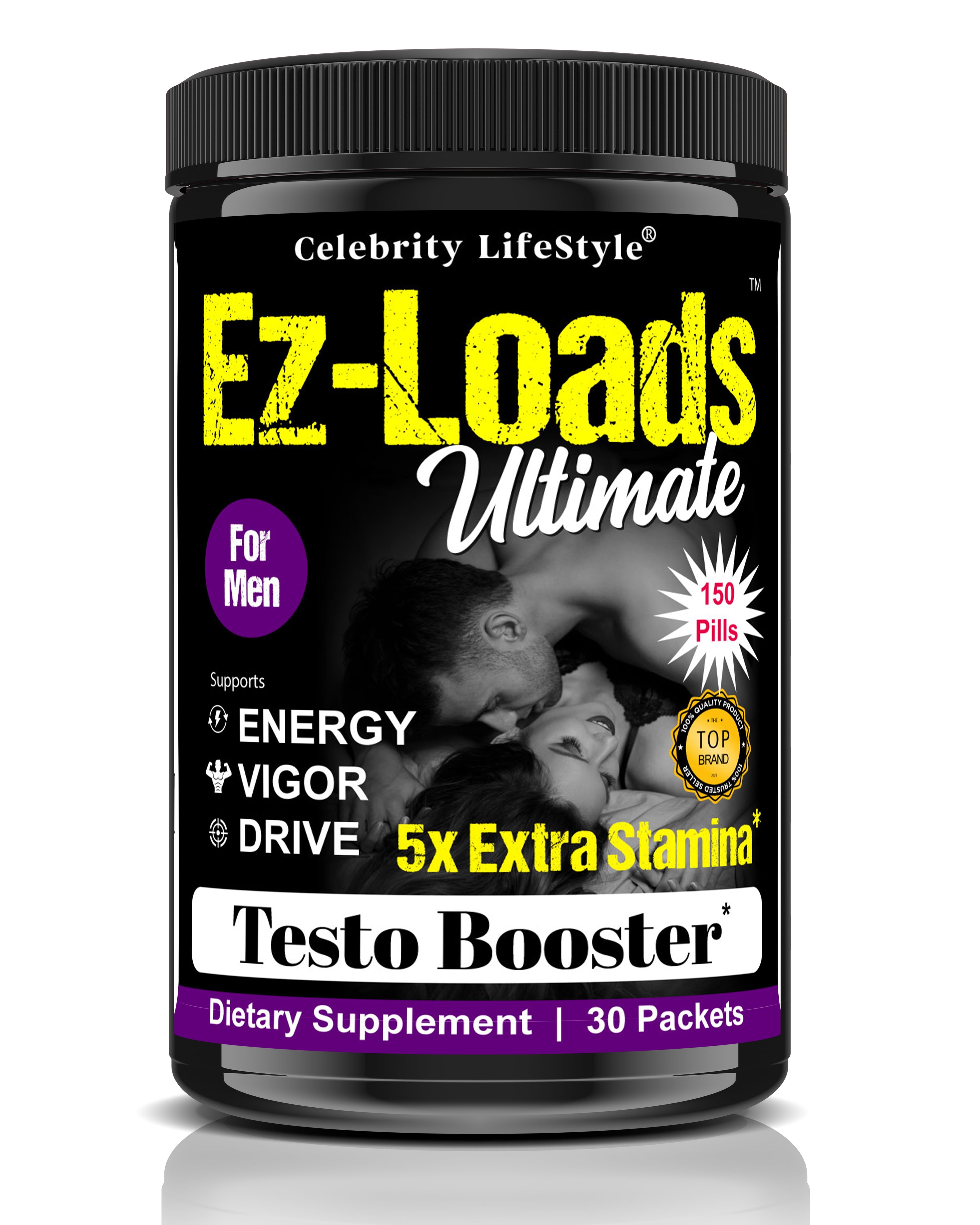 Ez-Loads Testosterone Booster Supplement for Men, Male Enhancing Libido ...