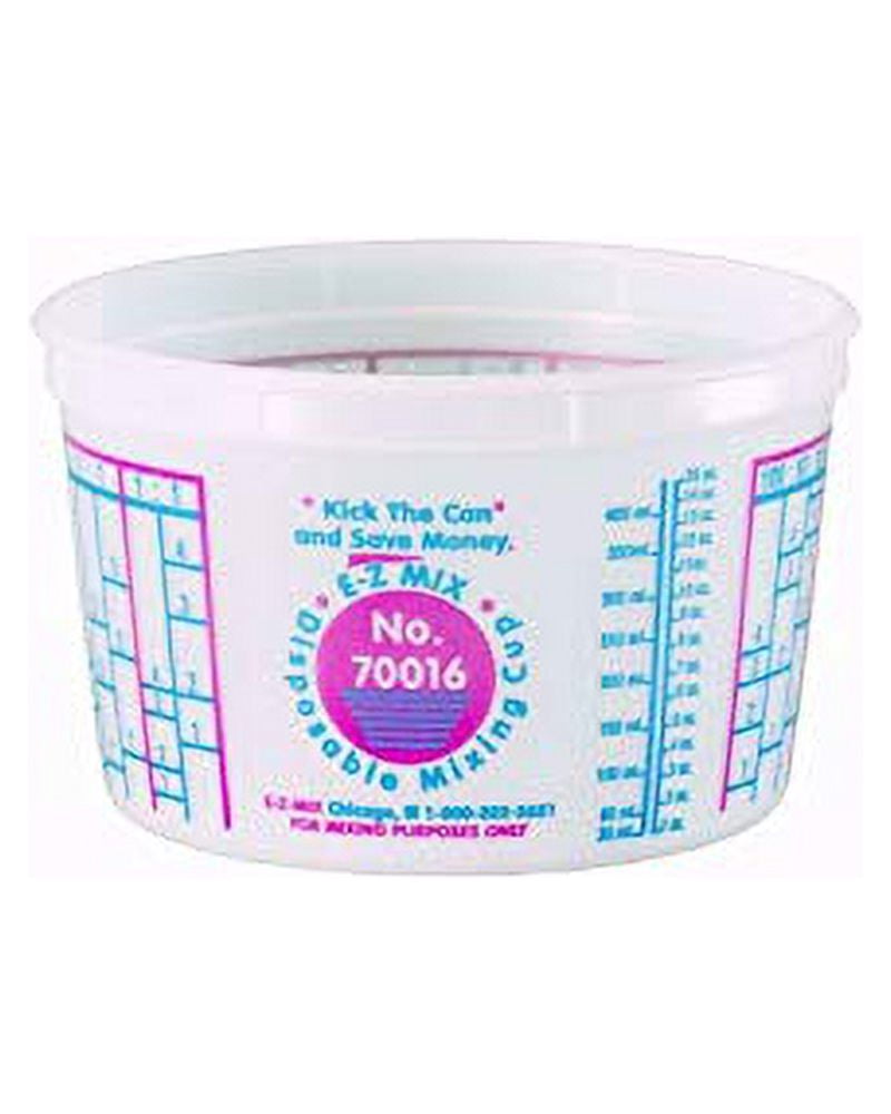 Ez Mix 70016 Disposable Pint Mixing Cup 100/case - Walmart.com