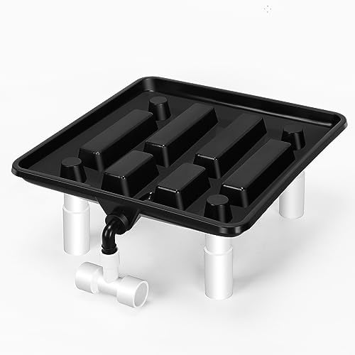 Ez-Pz Runoff Trays 15.5in Garden Flood and Drain Plant Base with PVC ...