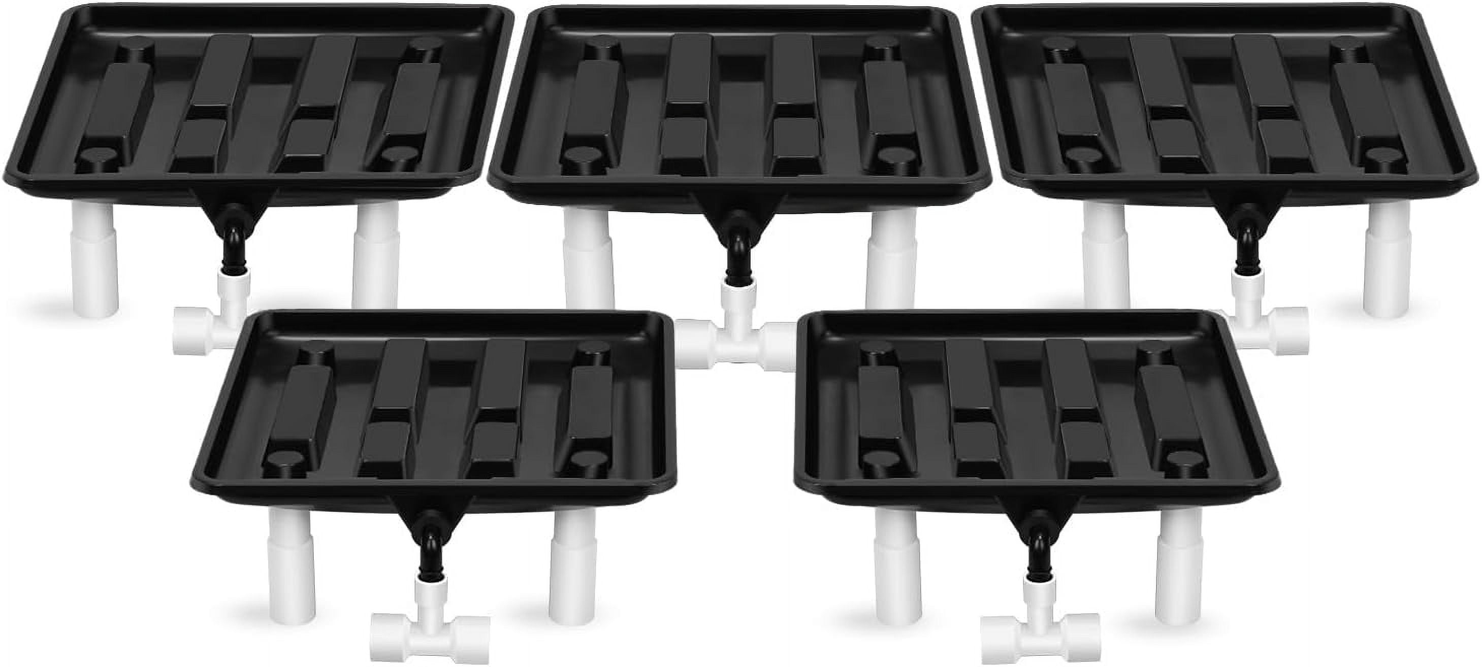 Ez-Pz Runoff Trays 15.5in Garden Flood and Drain Plant Base with PVC ...