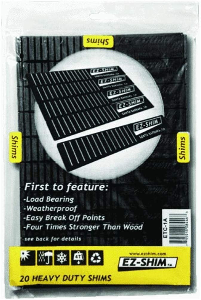 Ez Shim Heavy Duty Shims 7.9 " Plastic Plastic - Walmart.com