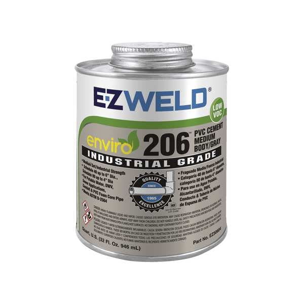 Ez Weld Pipe Cement,32 fl oz,Gray EZ30604N - Walmart.com