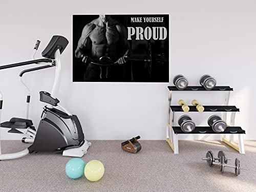 EzPosterPrints - Bodybuilding Men Girl Fitness Workout Quotes ...