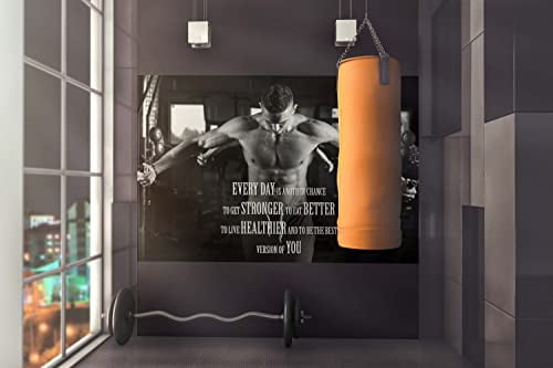 EzPosterPrints - Bodybuilding Men Girl Fitness Workout Quotes ...