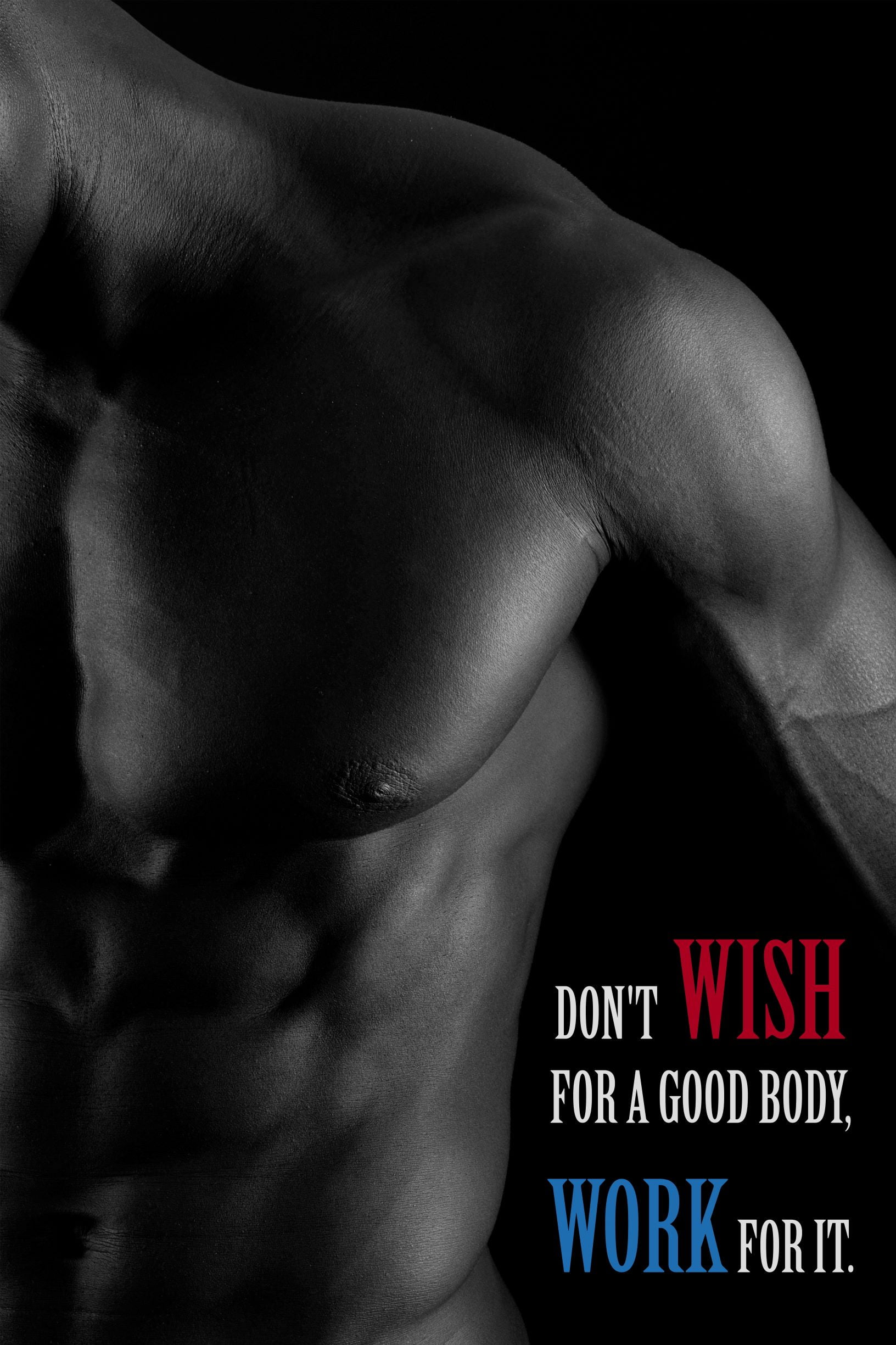 EzPosterPrints - Bodybuilding Men Girl Fitness Workout Quotes ...