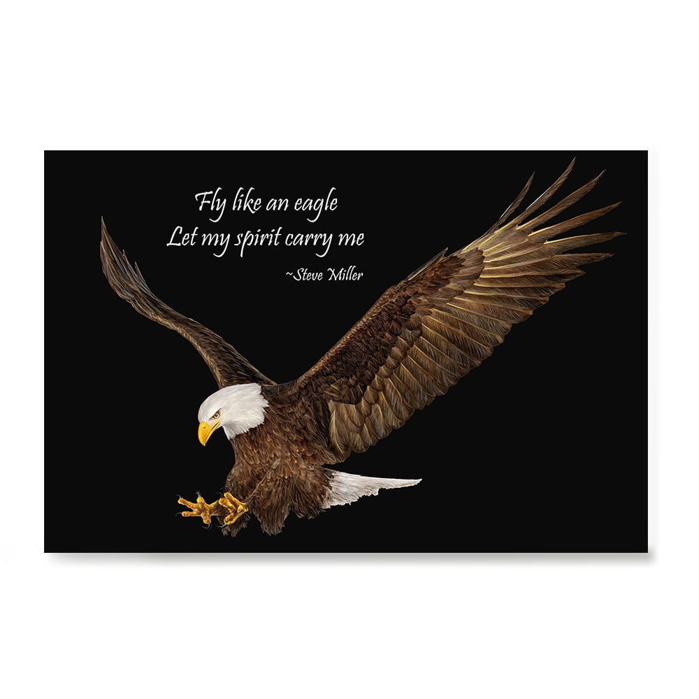 EzPosterPrints - Most Popular Eagle Theme Quote Posters - Power ...