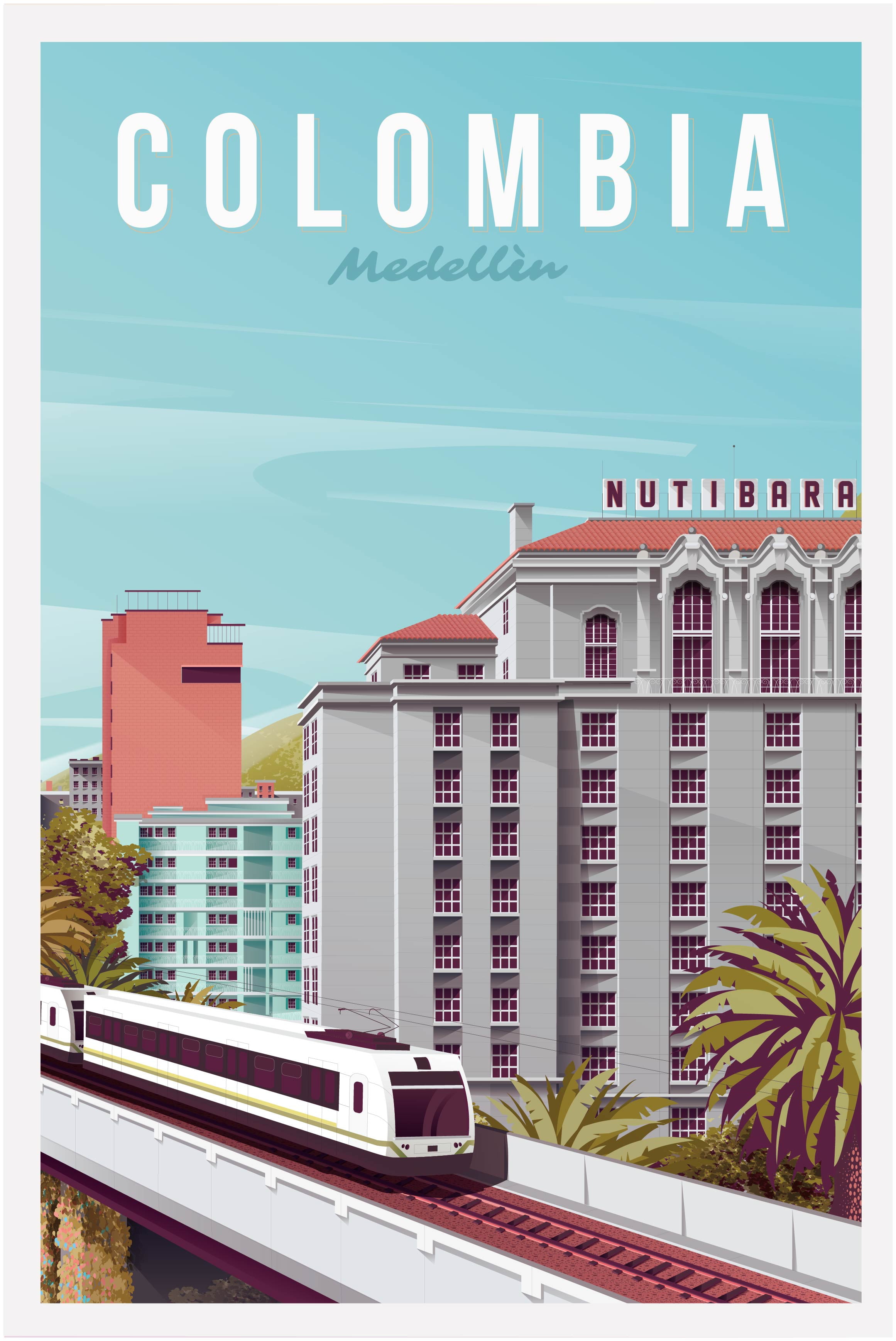 EzPosterPrints - Retro World Famous City Posters - Decorative, Vintage ...