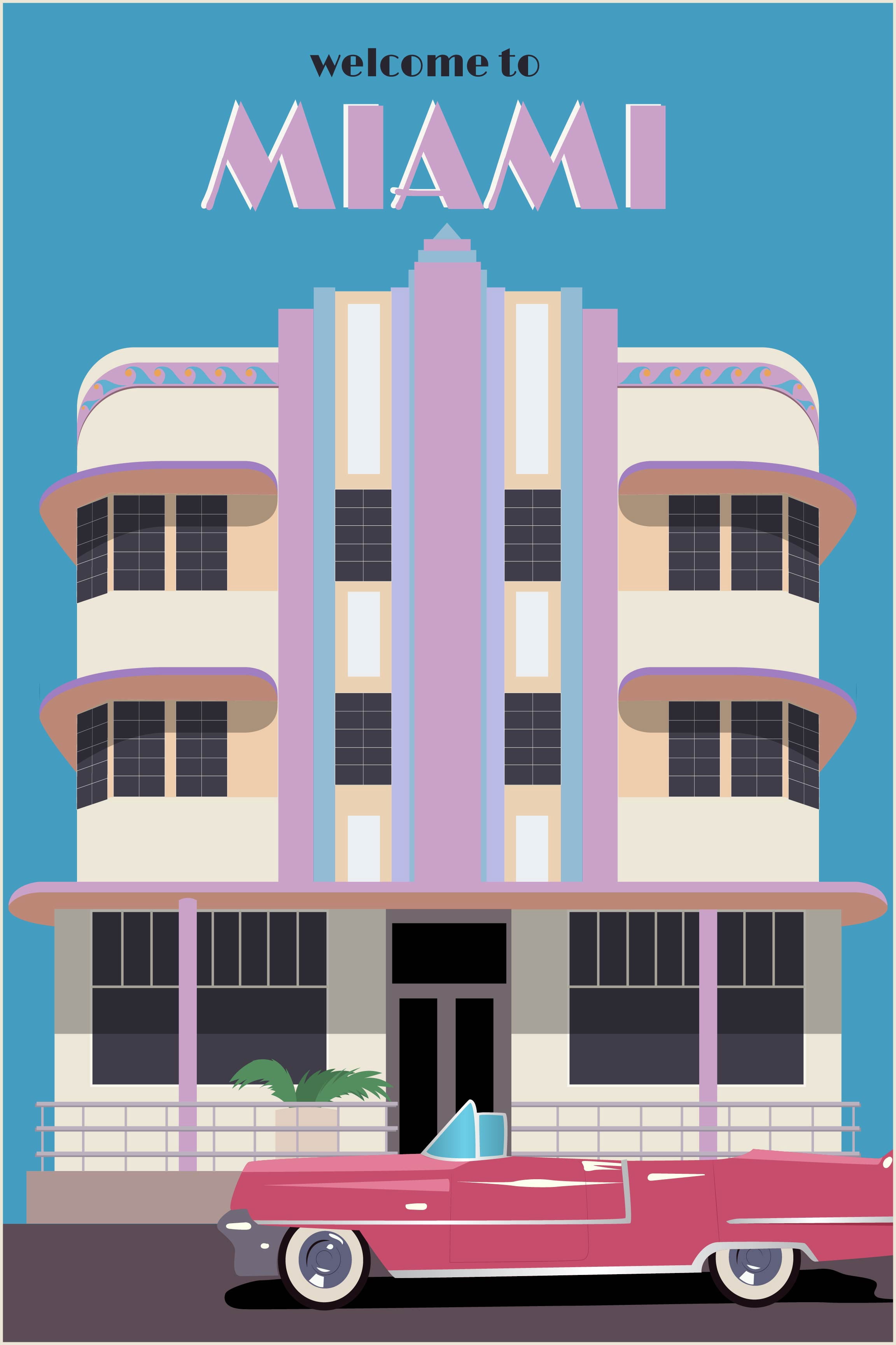 EzPosterPrints - Retro World Famous City Posters - Decorative, Vintage ...