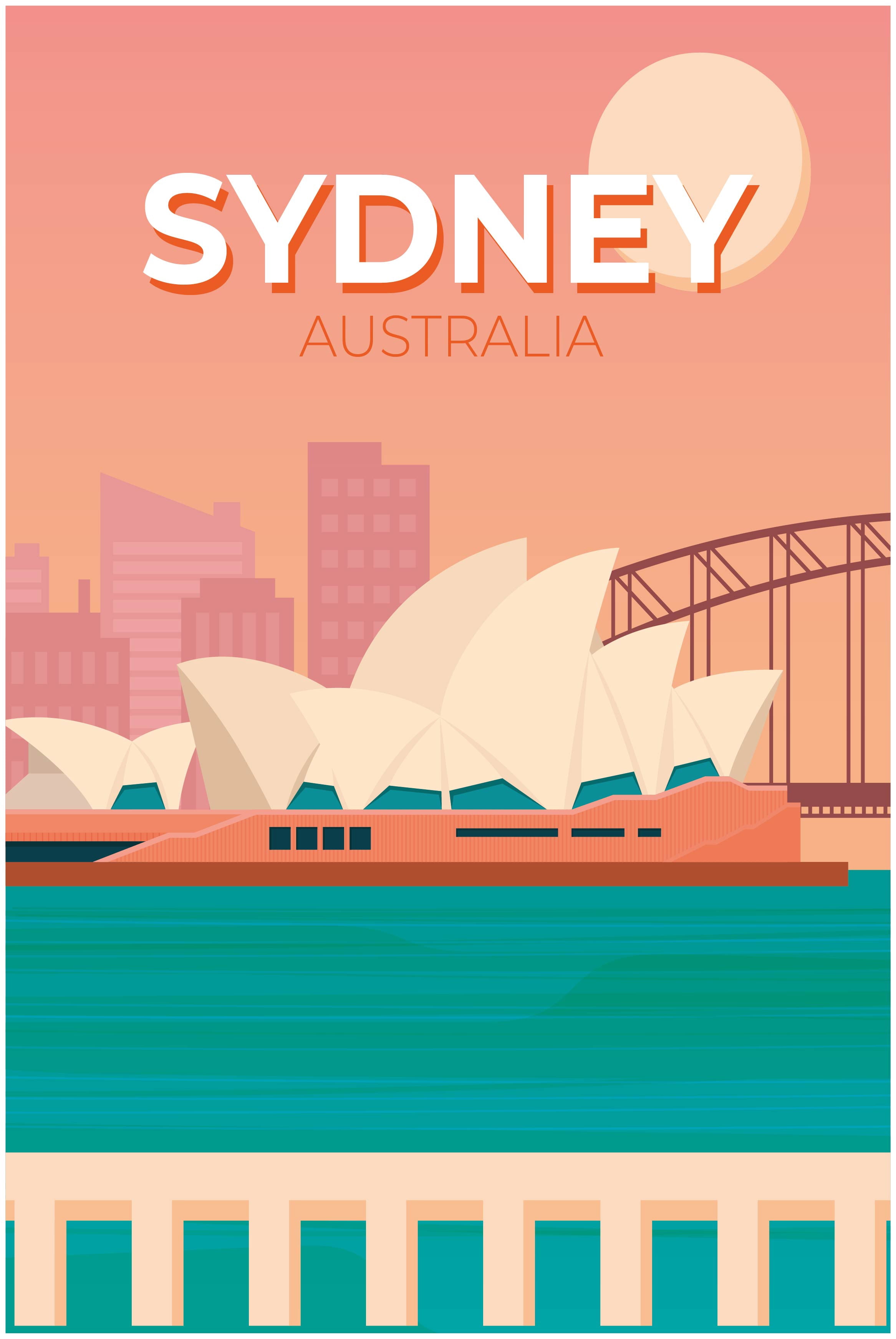 EzPosterPrints - Retro World Famous City Posters - Decorative, Vintage ...