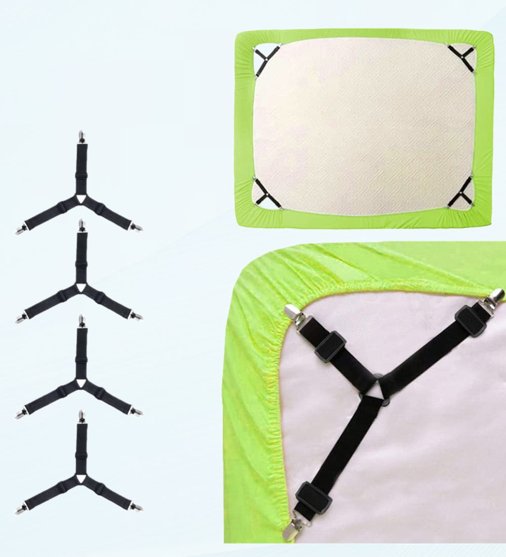 EzStapler Easy to Use Bed Sheet Holder Strap Adjustable Triangular ...