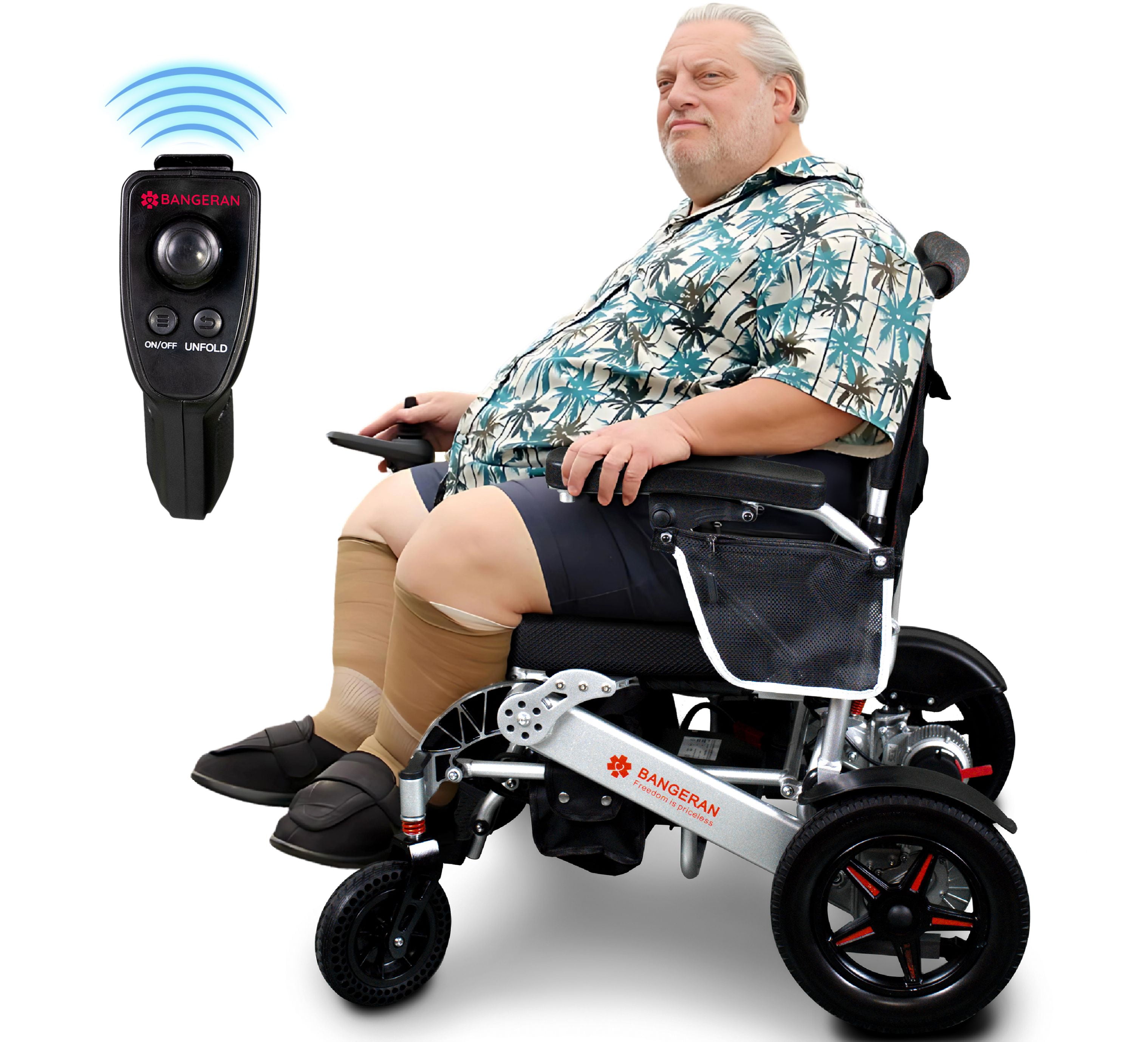 EzStapler Mammoth EX Heavy Duty Auto Fold Electric Wheelchair ...