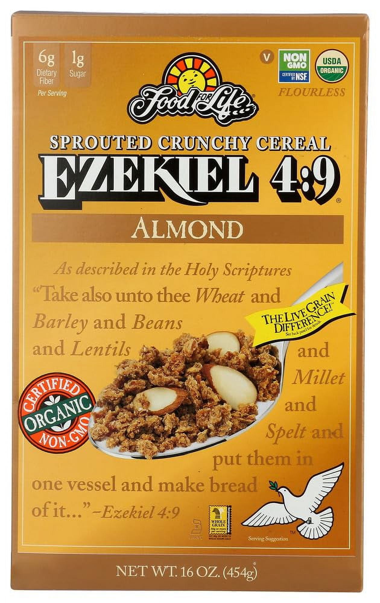 Ezekiel 4 9 Sprouted Whole Grain Cereal Almond 16 Ounce Pack Of 12
