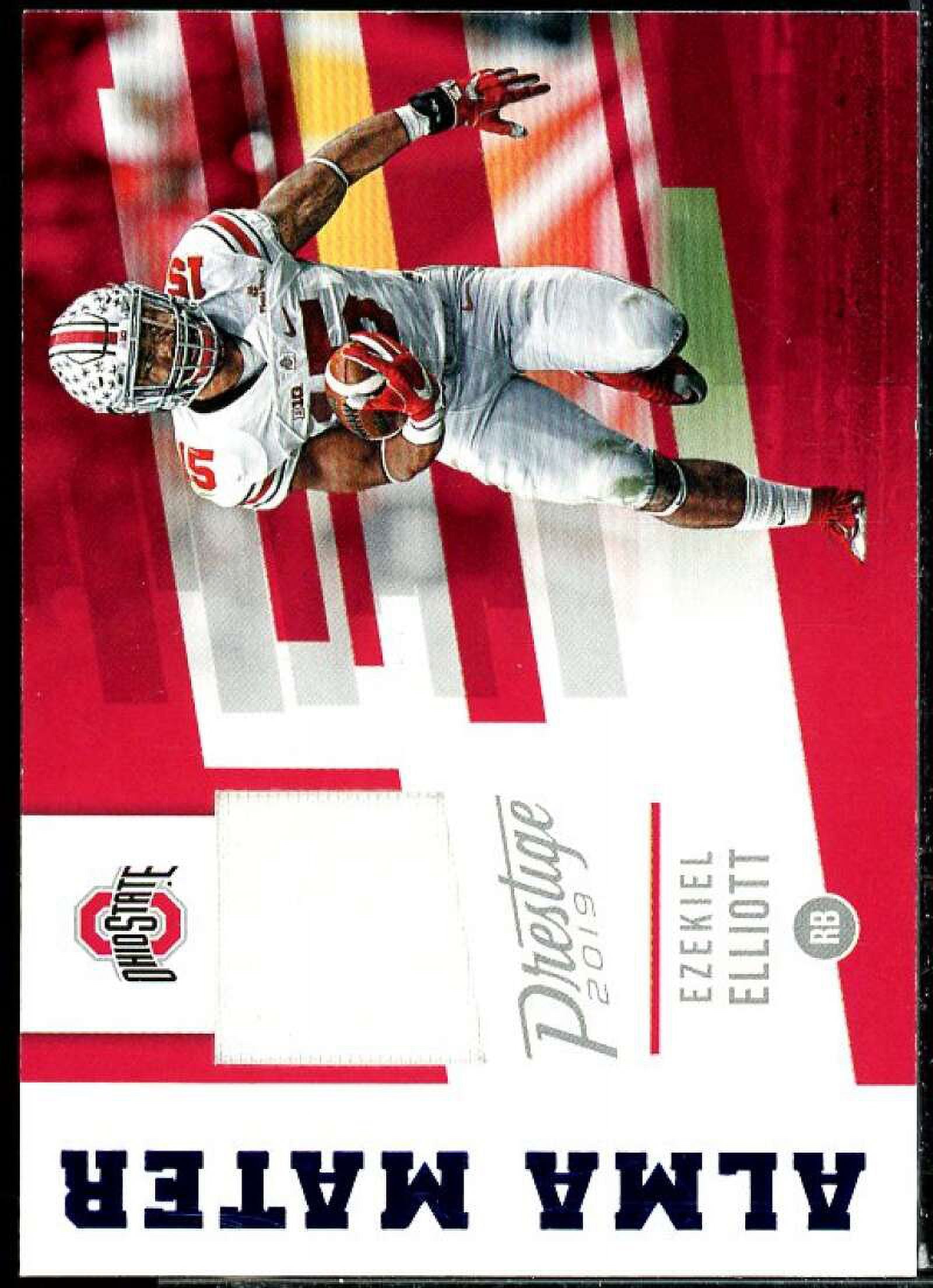Ezekiel Elliott Card 2019 Prestige Alma Mater Jerseys Xtra Points Blue ...