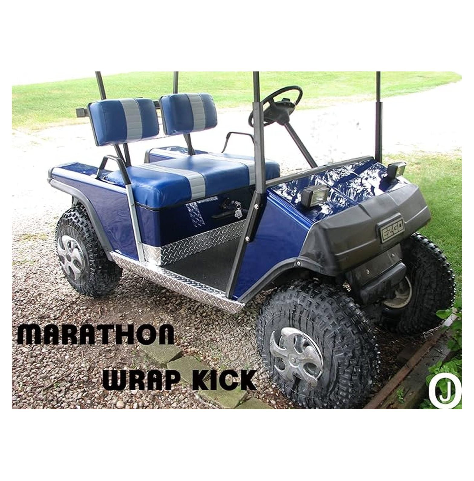 Ezgo Marathon Golf Cart WRAP Around Plate Kick Panels - Walmart.com