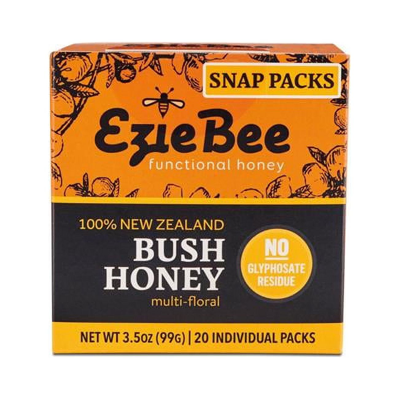 Ezie Bee | Functional Multi-Floral New Zealand Bush Honey Snap Packs ...