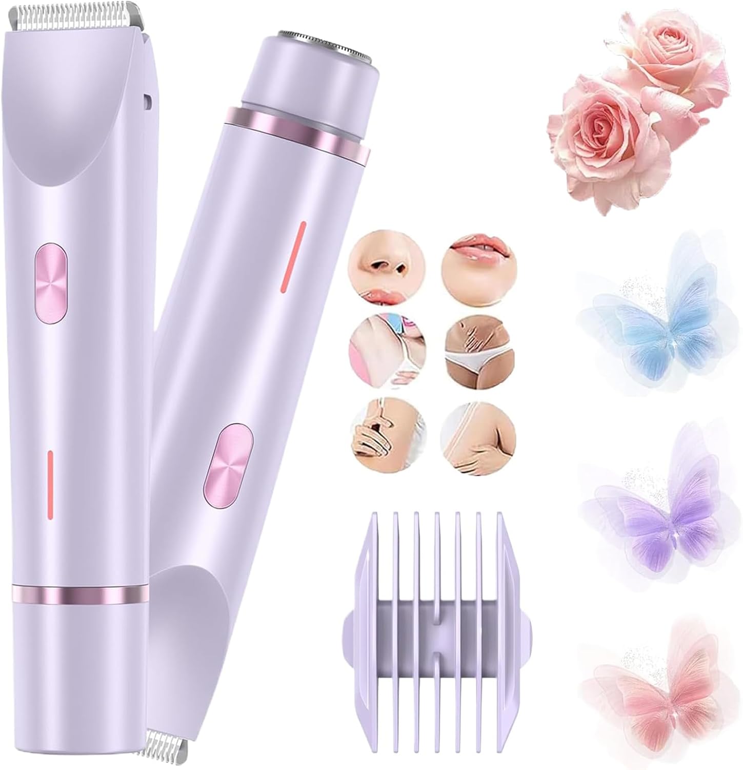 Ezme Razor Trimmie 2.0 - Comfort 2 in 1 Electric Lady Shaver for ...
