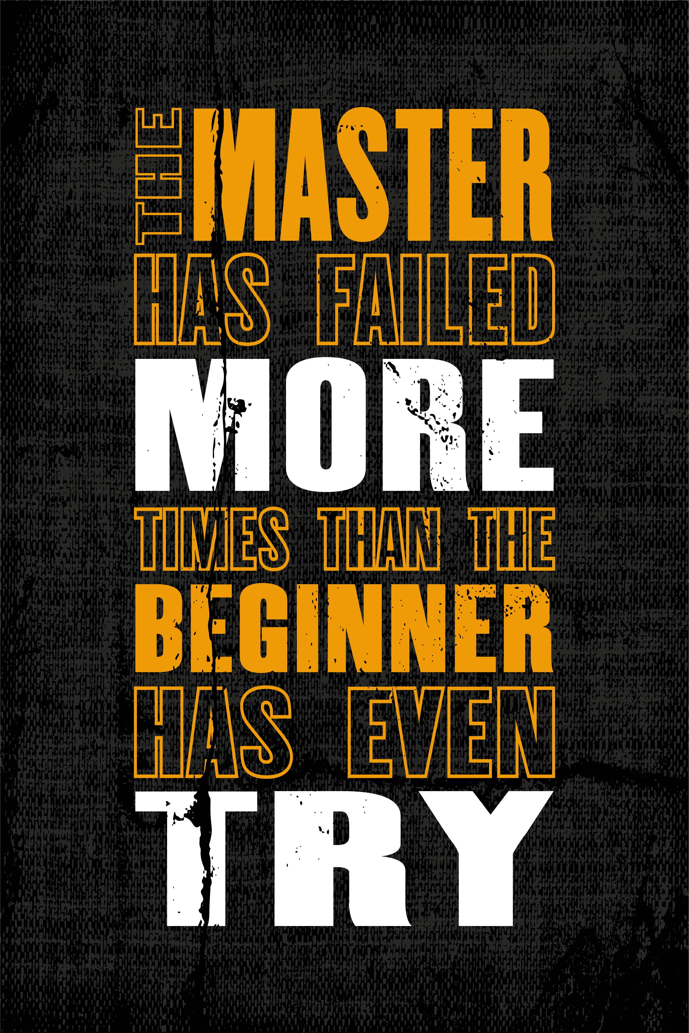 EzPosterPrints 'MASTER-BEGINNER' - 12x18 inch Motivational Poster for ...