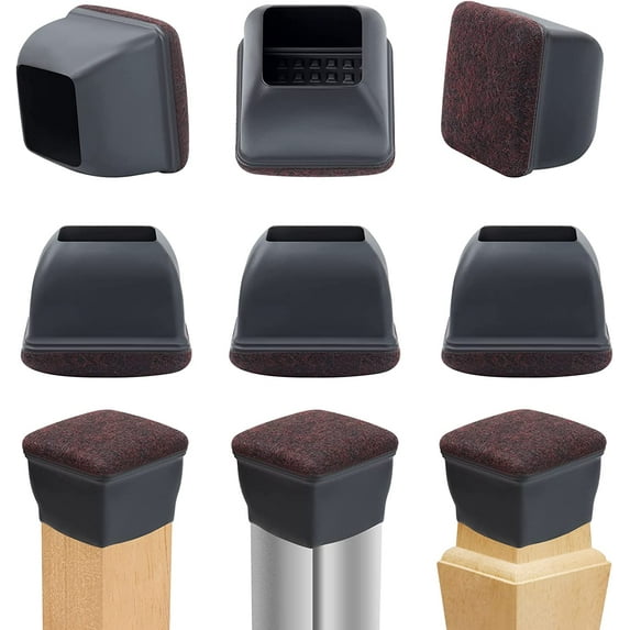 "Ezprotekt 16Pcs Non-Skid Chair Leg Sliders & Floor Protector Pads ...