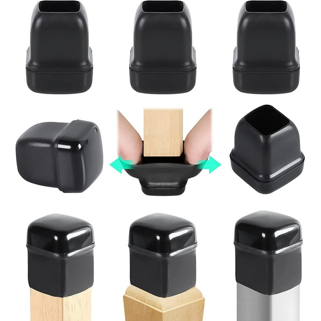 Ezprotekt 24 Pcs Chair Leg Caps Protectors with Teflon Sliders ...