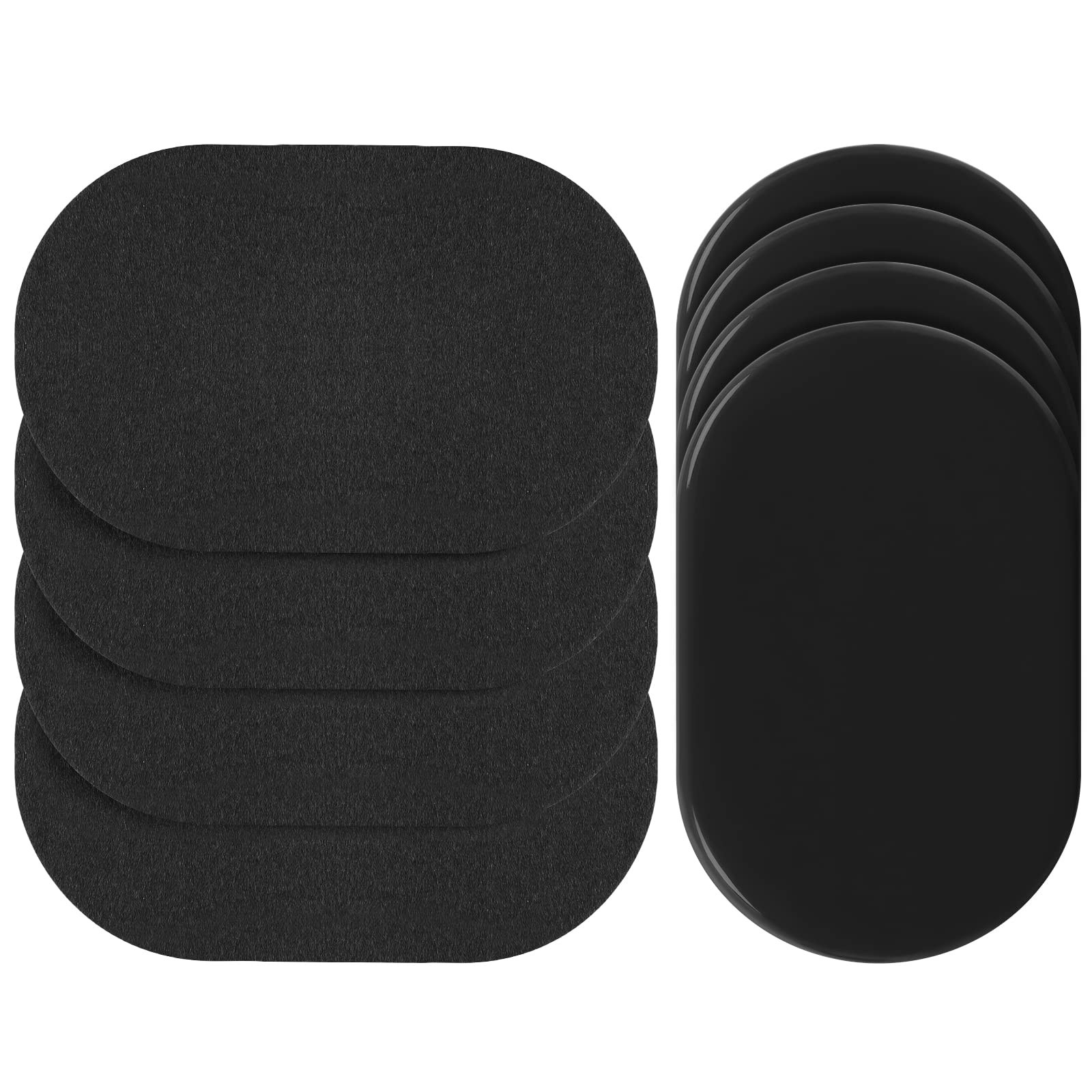Ezprotekt 8 Pack Furniture Gliders Reusable Sliders For Carpet