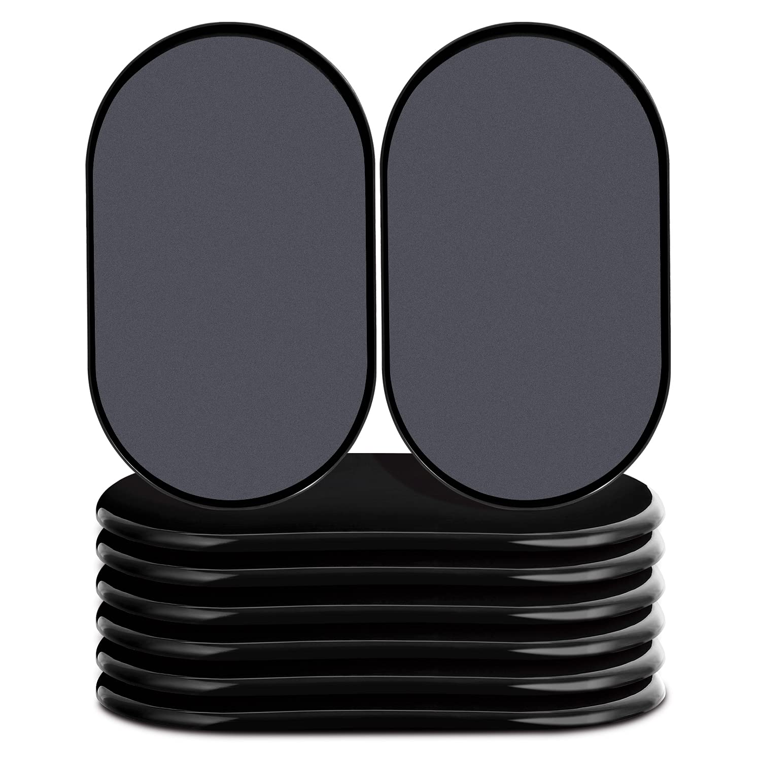  Ezprotekt 9 1 2 X 5 3 4 Oval Plastic Black Furniture Sliders 8