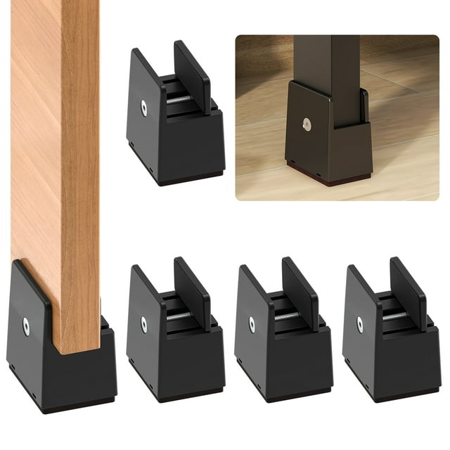"Ezprotekt Adjustable Furniture Riser, Screw Clamp, Fits 0-1.5"" Bed ...