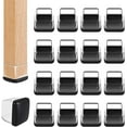 Ezprotekt 24 Pcs Clear Square Chair Leg Sliders for Carpet, Furniture ...