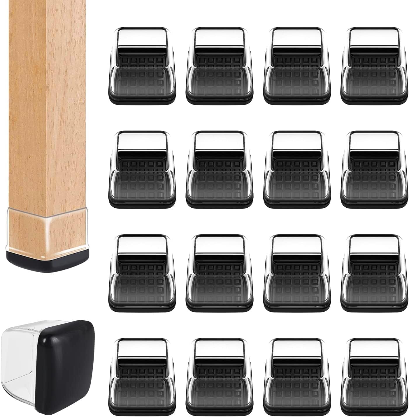 Super Sliders 16 Piece Furniture Slider Multi Pack for All Floor Types ...
