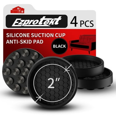 Ezprotekt 16 Pcs Clear Square Furniture Leg Sliders with Felt - Plastic ...