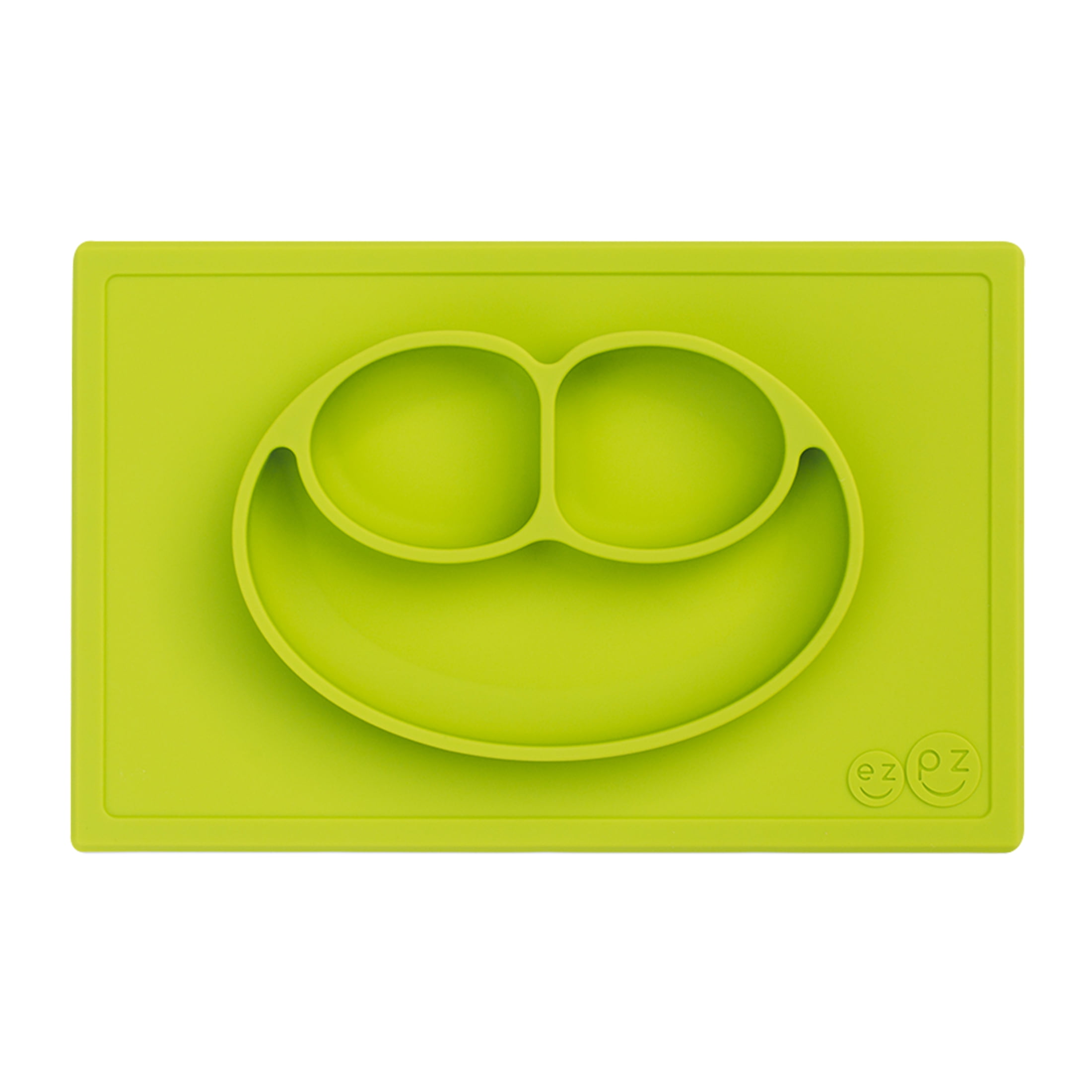 Ezpz Happy Mat (Lime) - 100% Silicone Suction Plate with Built-in ...