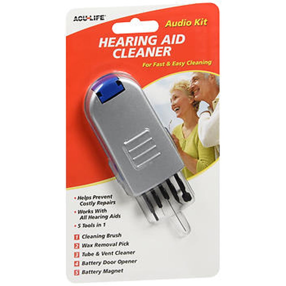 Ezy Dose 5-in-1 Hearing Aid Cleaning Tools, Small Kit for Home/Travel ...