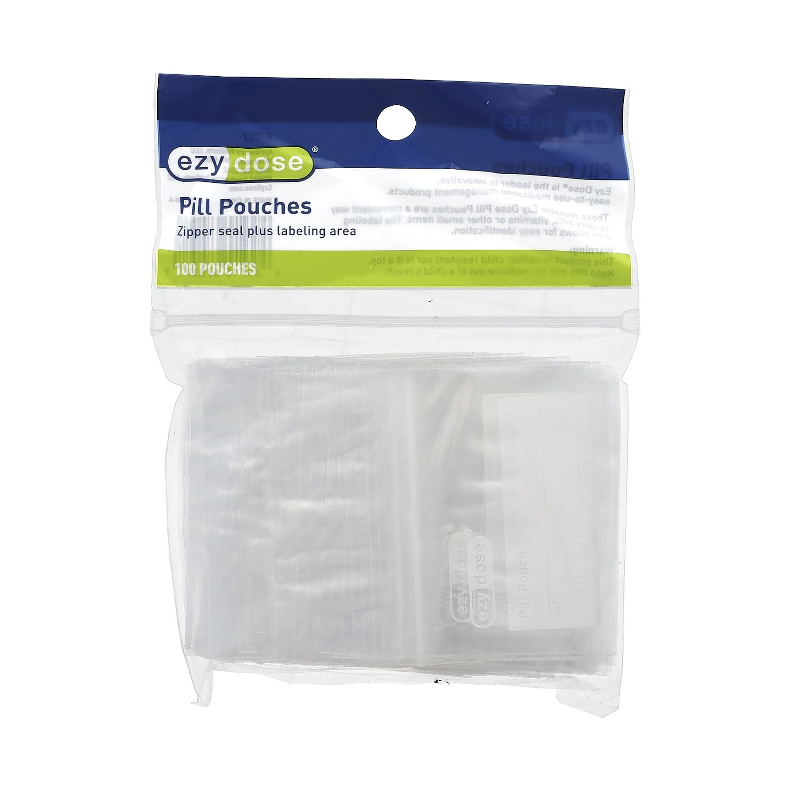Ezy Dose Disposable Pill Pouches, 100 Count HSA/FSA Eligible - Walmart.com