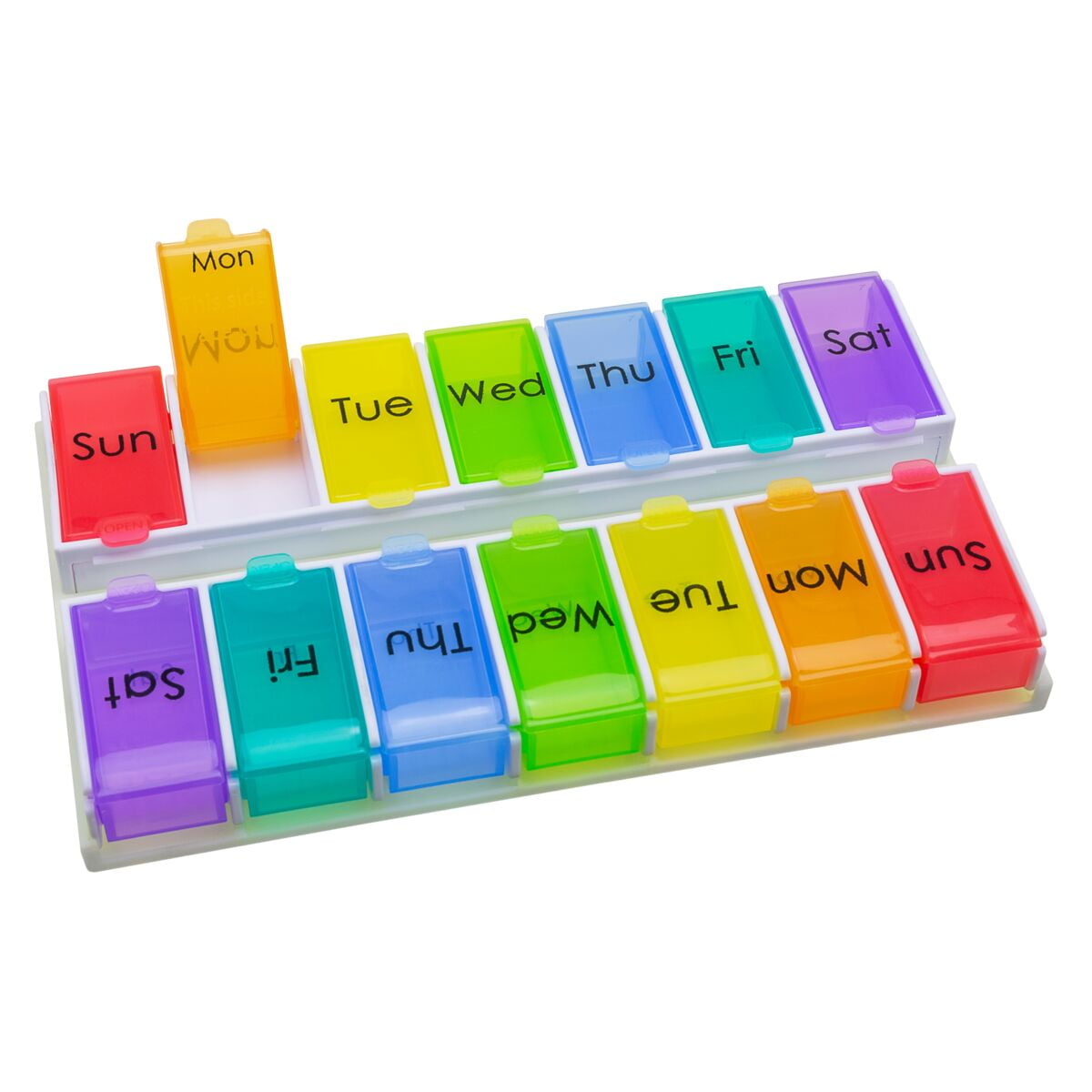 Ezy Dose Ezy Fill Weekly 14-Day Pill Organizer, Pop-Out Compartments ...
