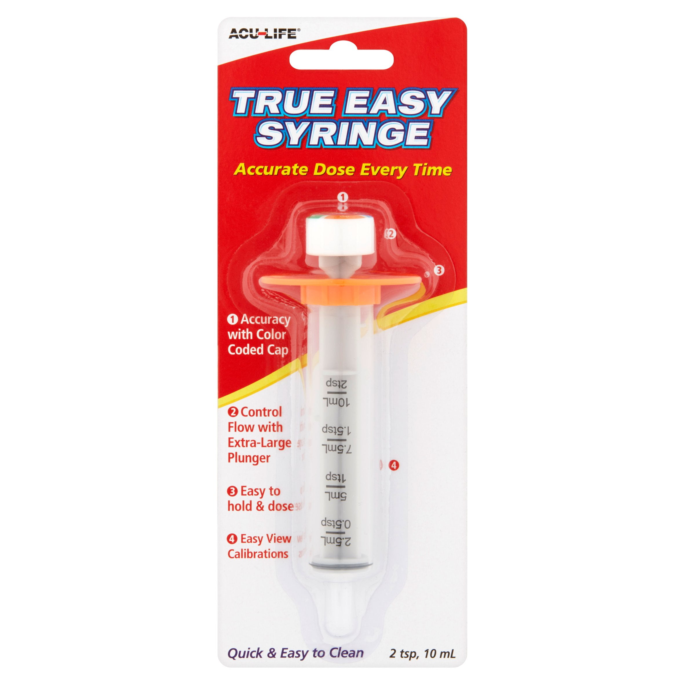 Ezy Dose Kids True Easy Syringe, 10 ml, Multicolor - Walmart.com