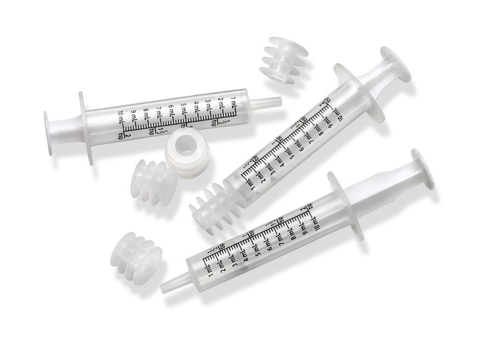 Ezy Dose Oral Syringe without Needle, 10 ml or 2 tsp (50 Pack ...