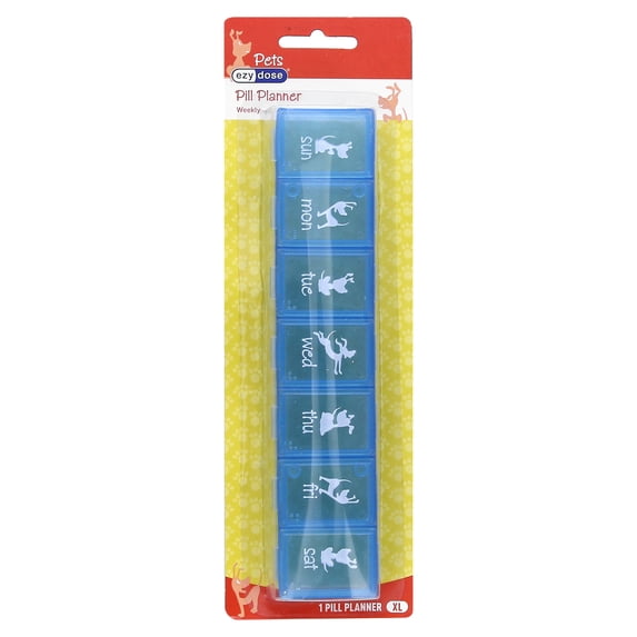 Ezy Dose Pets, Weekly Pill Planner, Dogs, XL, 1 Count - Walmart.com