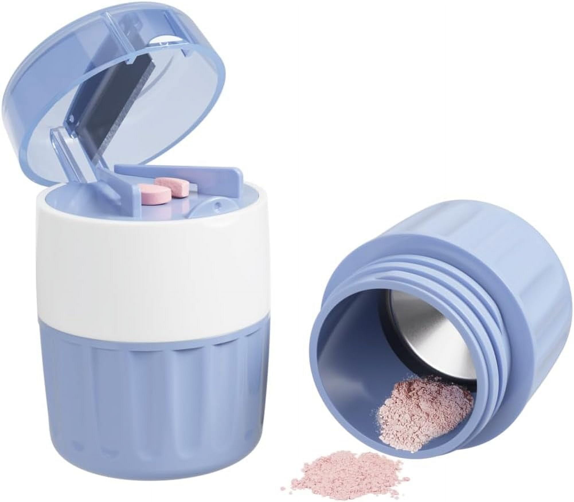 Ezy Dose Pill Crusher and Cutter 3-in-1, Crushes Cuts, and Stores Pills ...