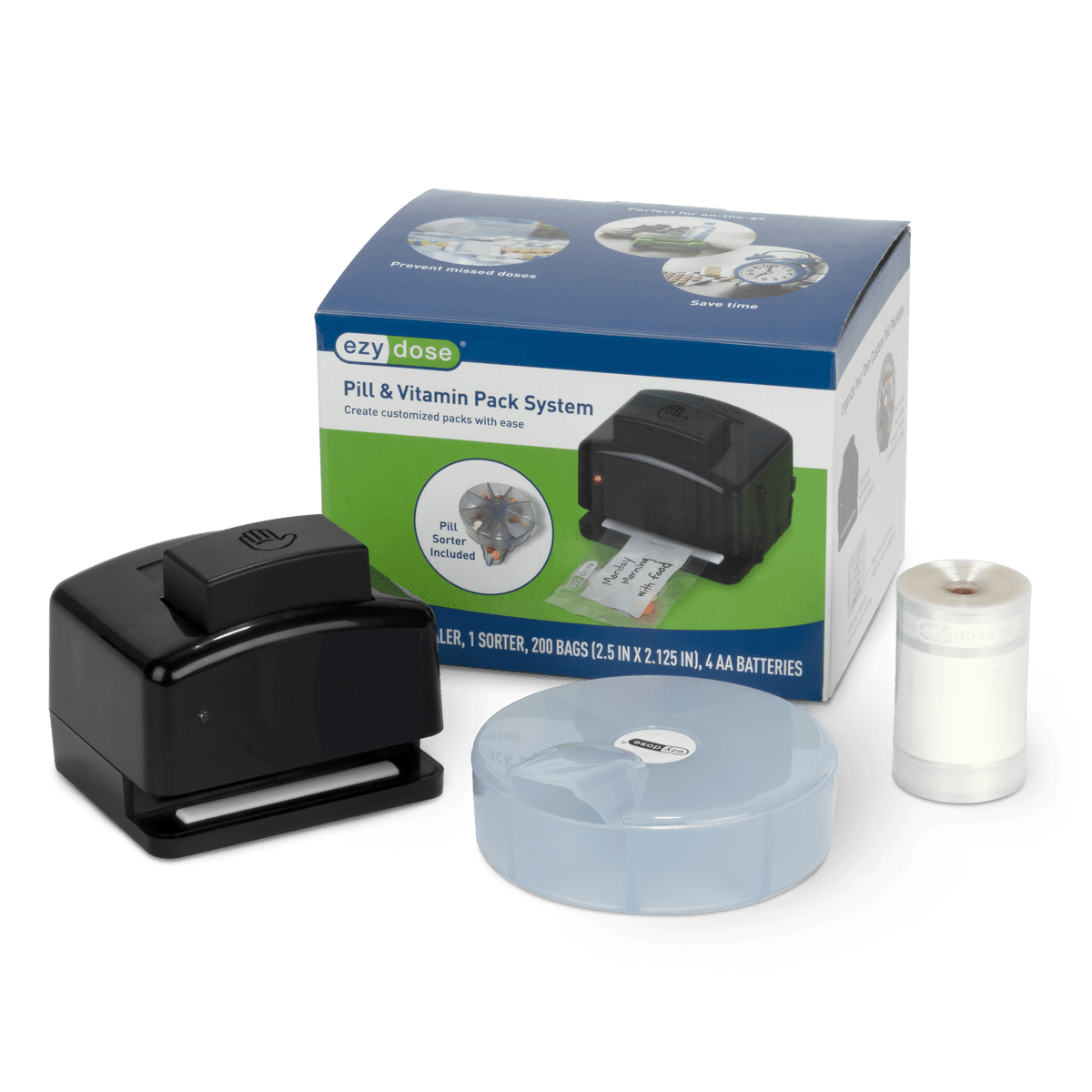Ezy Dose Pill, Medicine, Vitamin Pack System, Sorter/Sealer, 1 System ...
