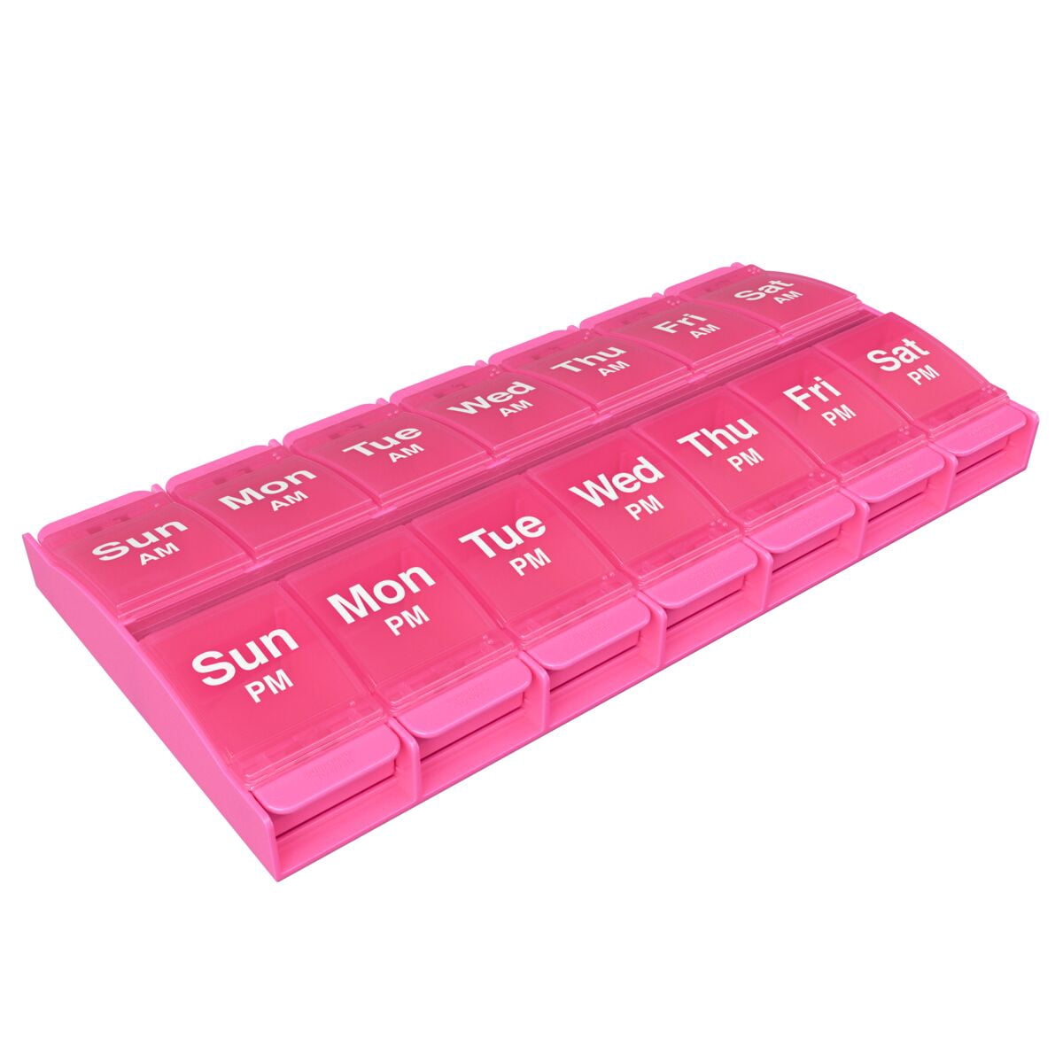 Ezy Dose Push Button (7-Day) Pill Planner, AM/PM, Large Compartments ...