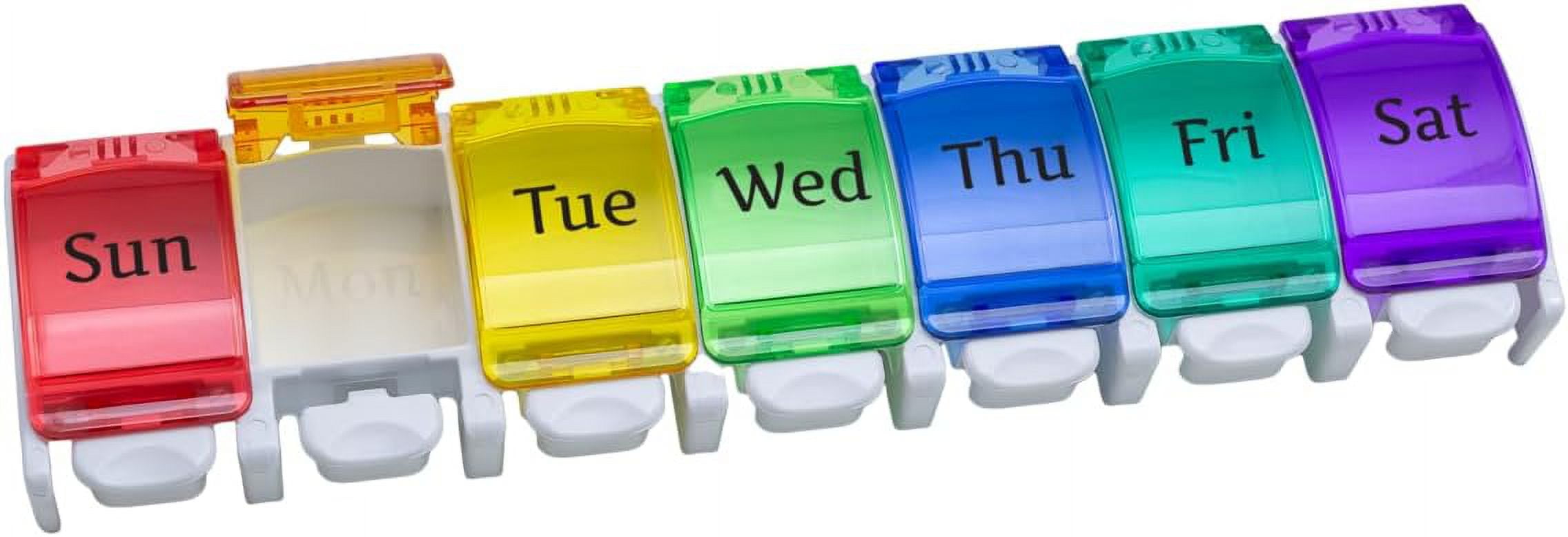 Ezy Dose Push Button AM and PM Weekly Pill Organizer, Extra Large, 1 Ea ...