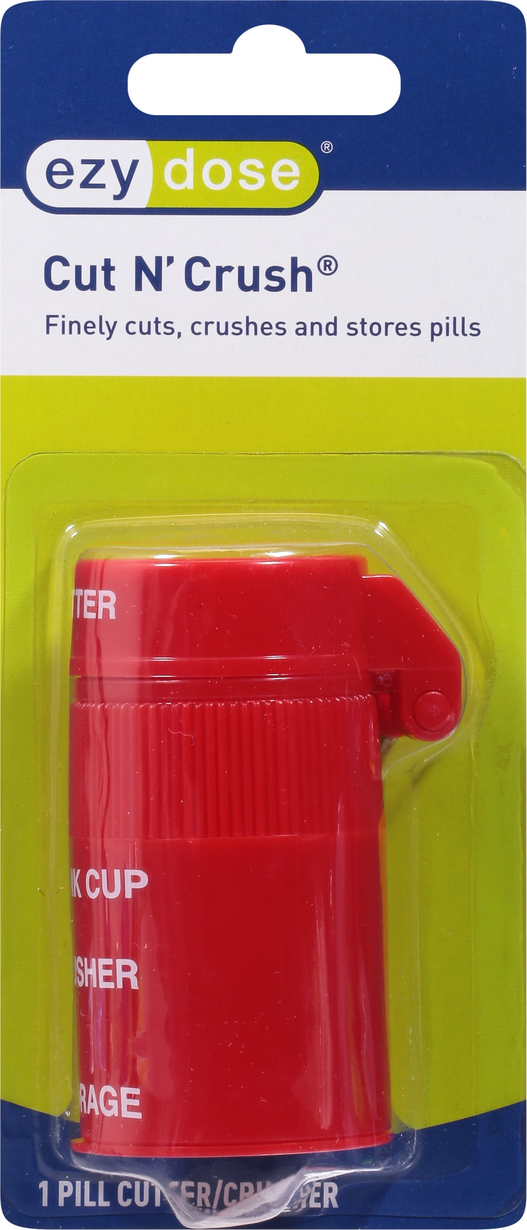 Ezy Dose Ultra Fine Cut N' Crush Pill Cutter and Crusher, Tablet ...