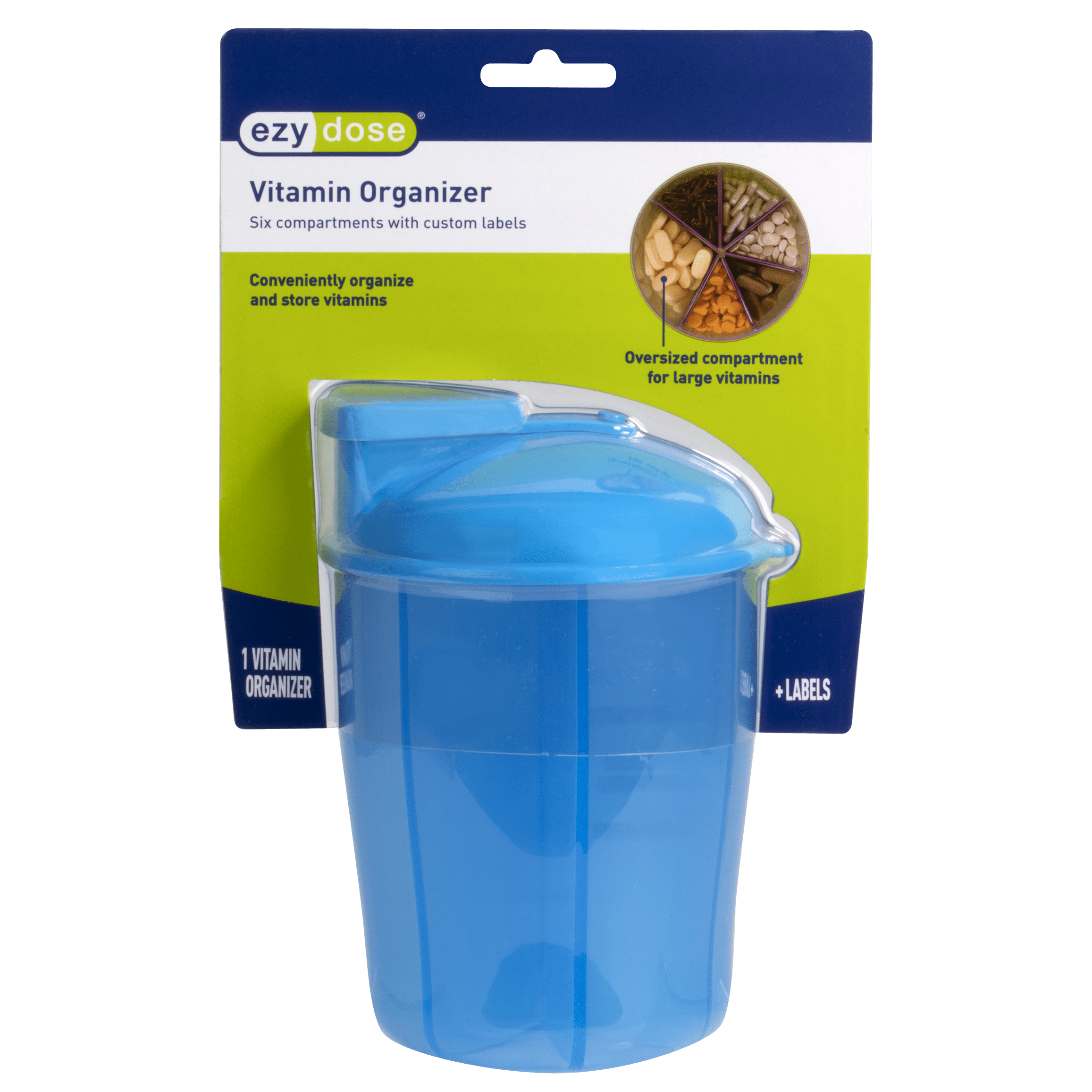 Ezy Dose Vitamin Organizer with Labels, Purple, 1 Count HSA/FSA ...