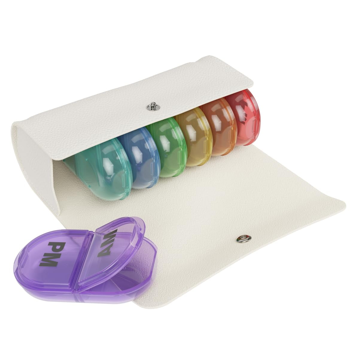 Ezy Dose Weekly (7-Day) Pill Organizer, Portable Daily AM/PM Pill ...